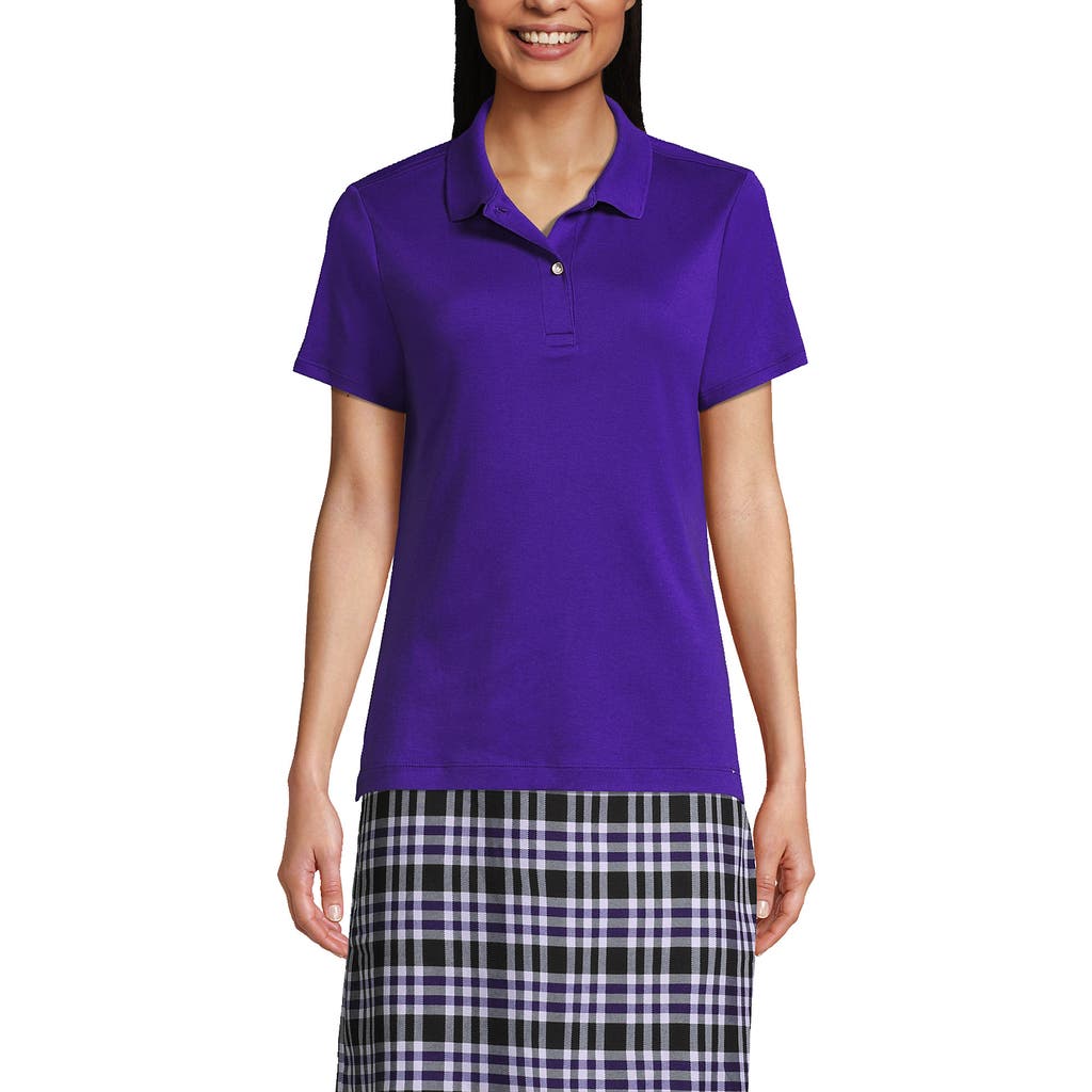 LANDS' END Feminine Fit Interlock Polo Shirt